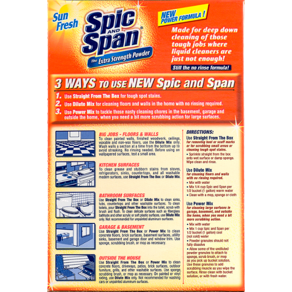 Spic and Span The Extra Strength Powder Sun Fresh « Discount Drug Mart